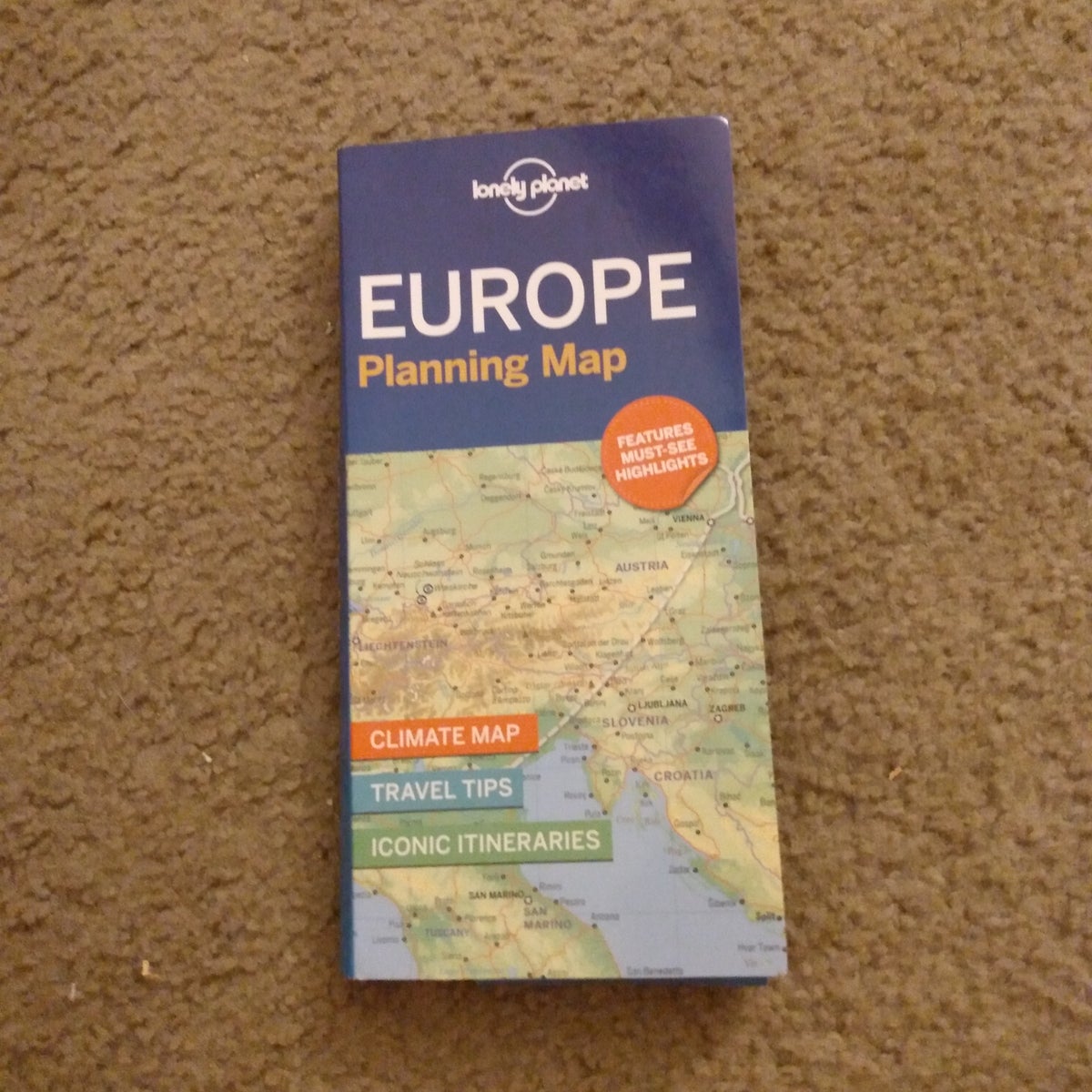 Lonely Planet Europe Planning Map 1 by Lonely Planet