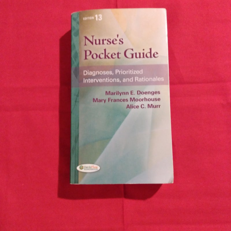 Nurse's Pocket Guide by Marilynn E. Doenges; Mary Frances Moorhouse ...