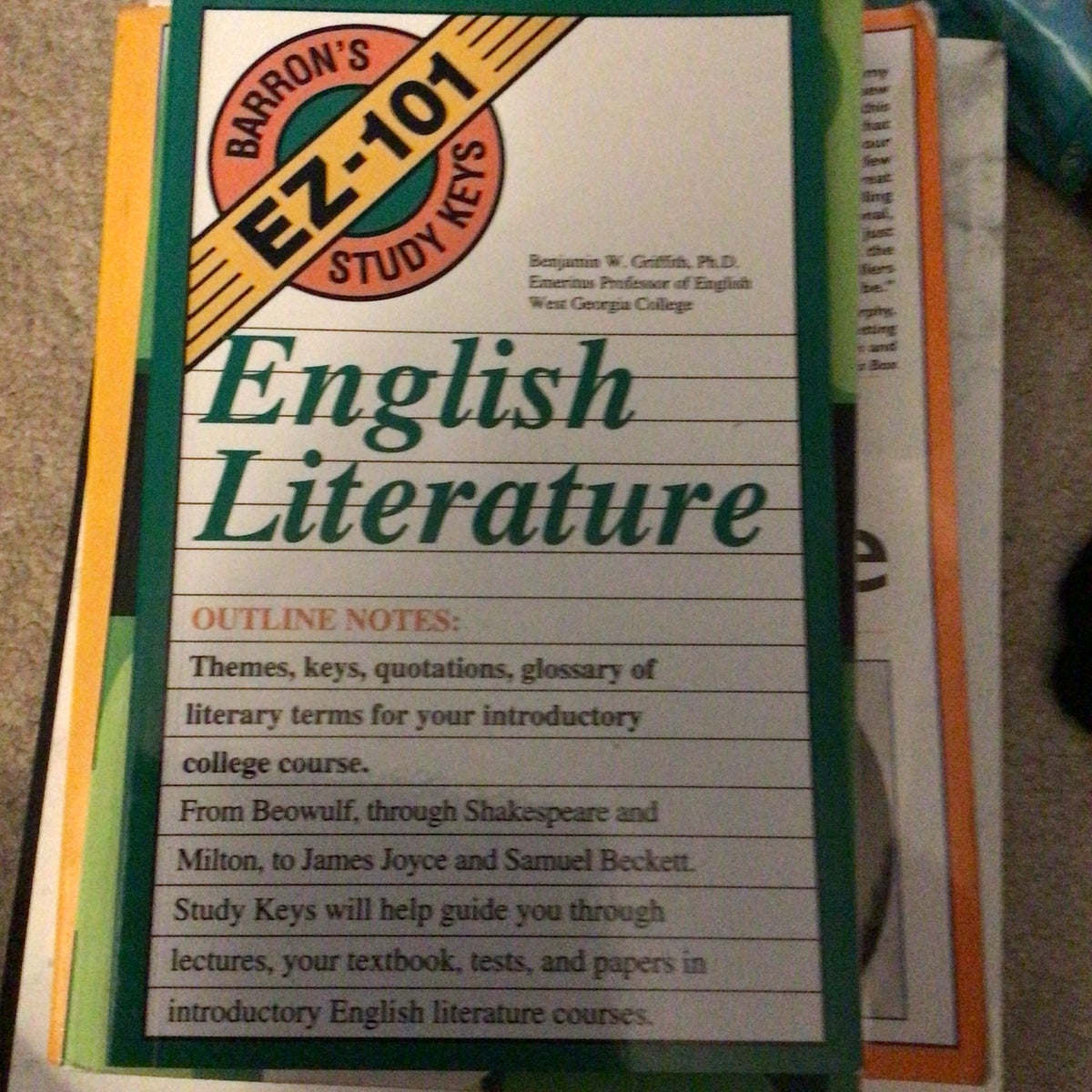 English Literature by Benjamin W. Griffith