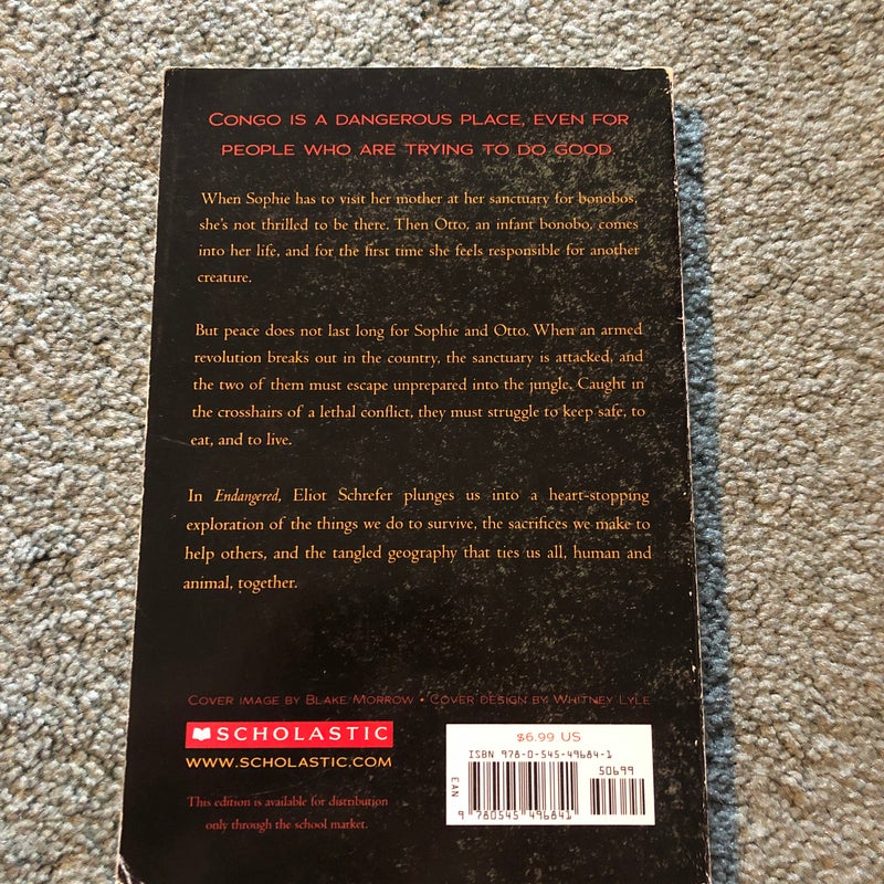 Endangered by Eliot Schrefer, Paperback | Pangobooks