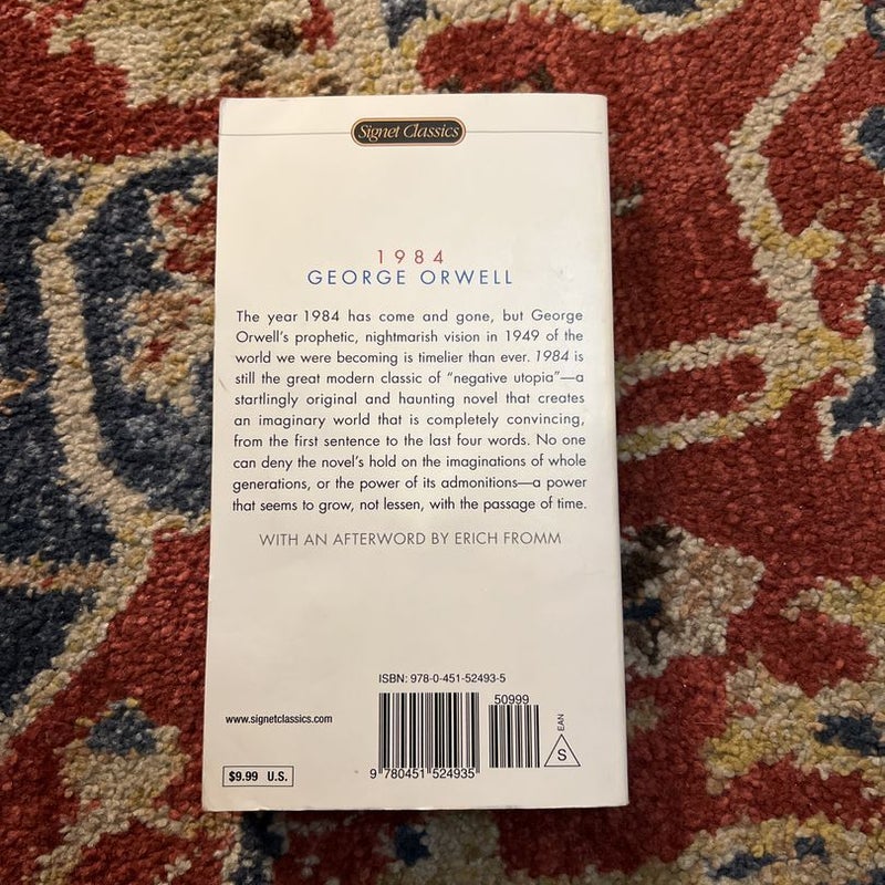 1984 by George Orwell; Erich Fromm (Afterword by), Paperback | Pangobooks