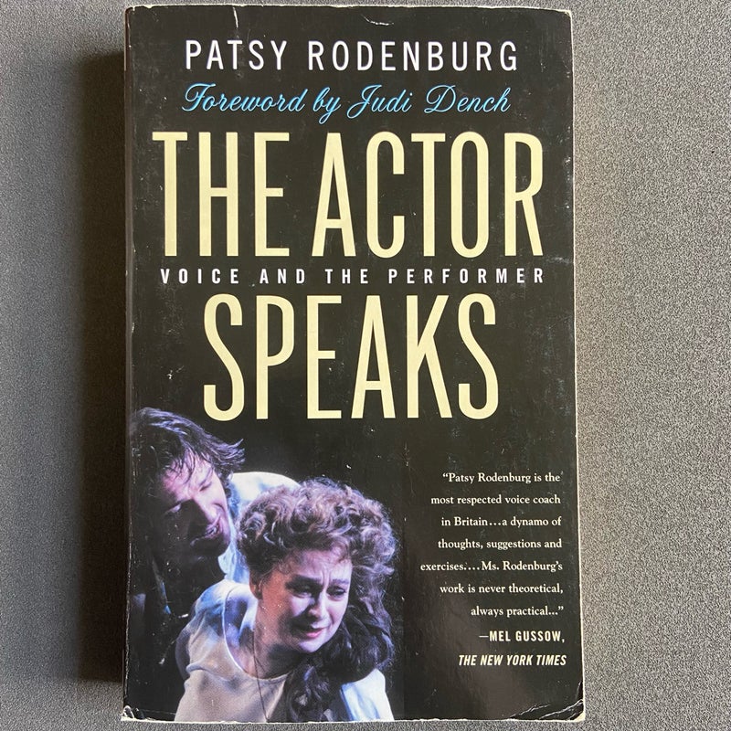 The Actor Speaks by Patsy Rodenburg, Judi Dench