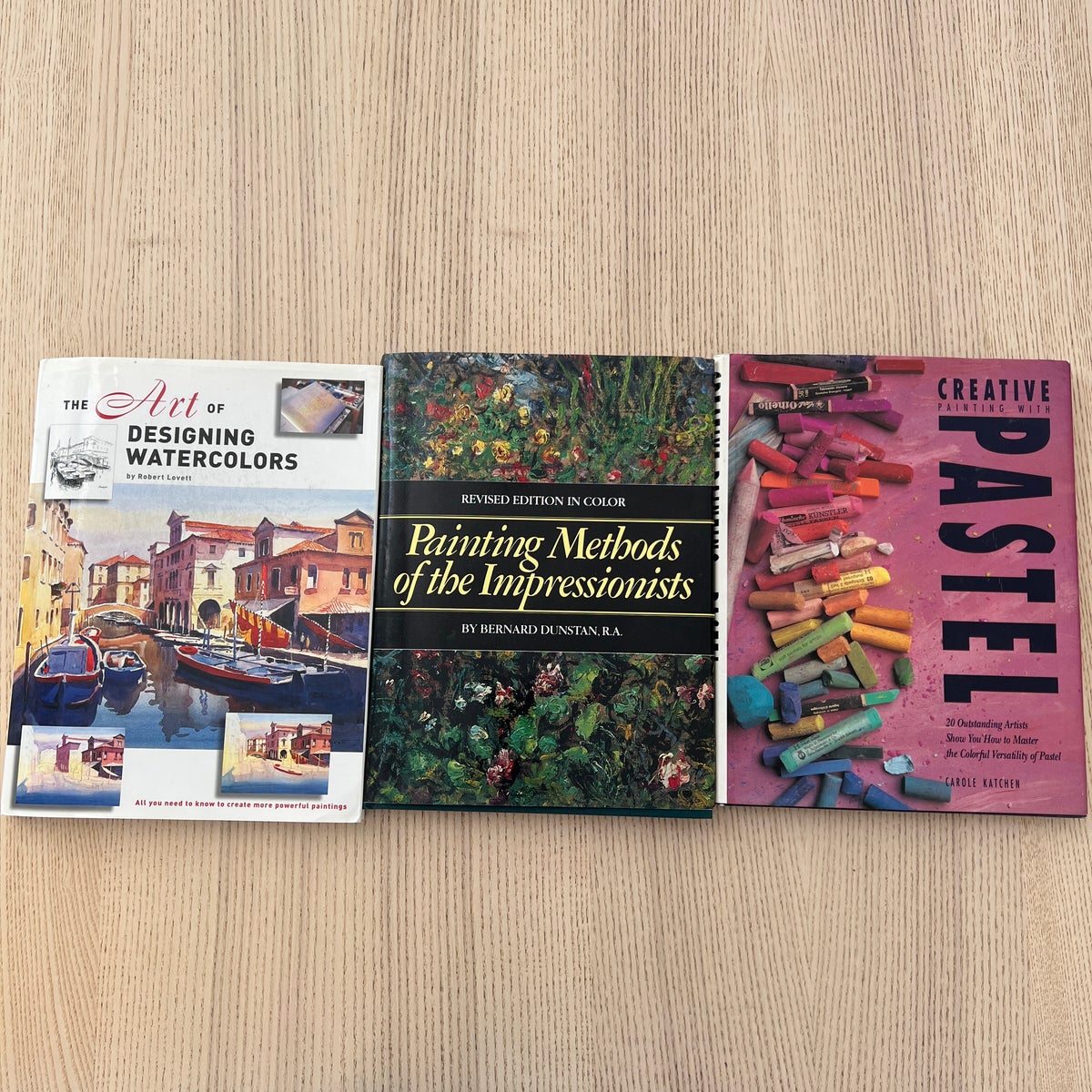 3 Books Watercolor Design, Impressionist Methods, Creative Pastel by ...