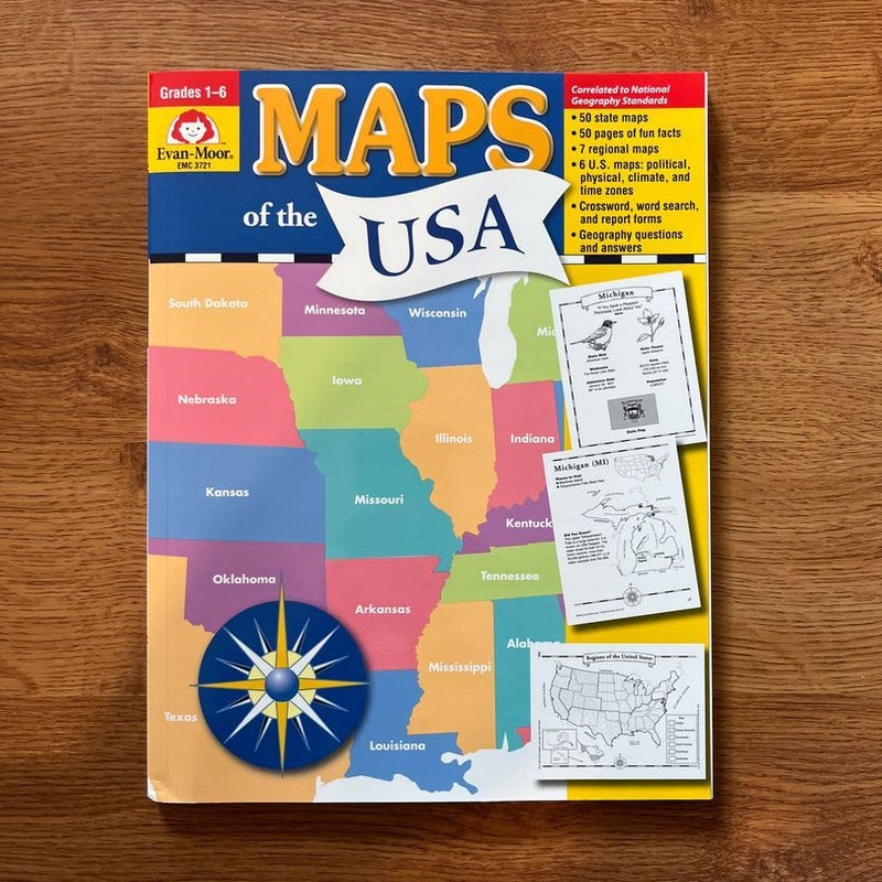 Maps of the Usa by Evan-Moor Educational Publishers