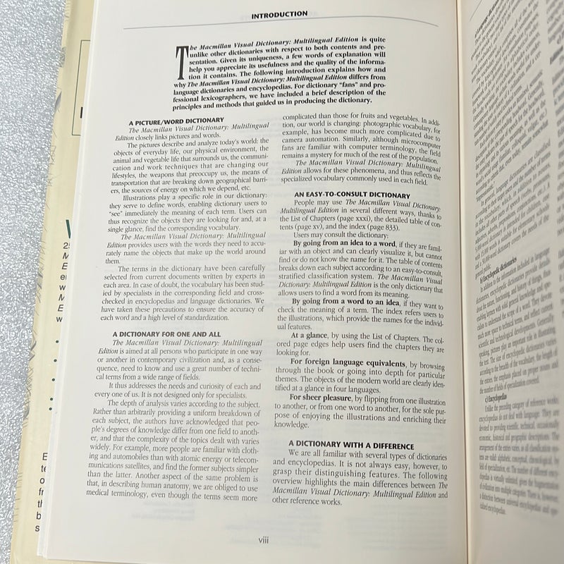 The Macmillan Multilingual Visual Dictionary by Ariane Archambault ...