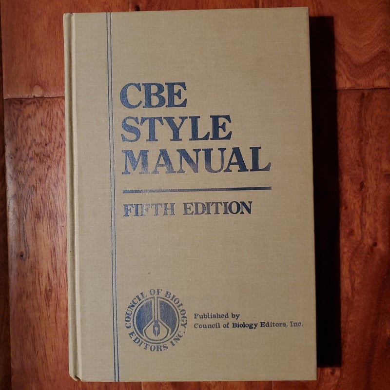 CBE Style Manual by CBE Style Manual Committee