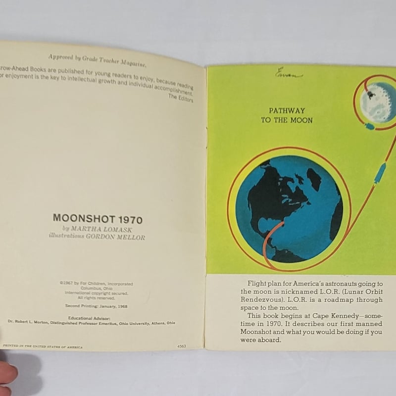 Moonshot 1970 Grow Ahead Book by Martha Lomask, Paperback | Pangobooks