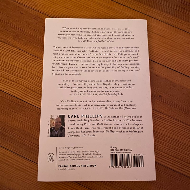Reconnaissance: Poems by Carl Phillips | Pangobooks