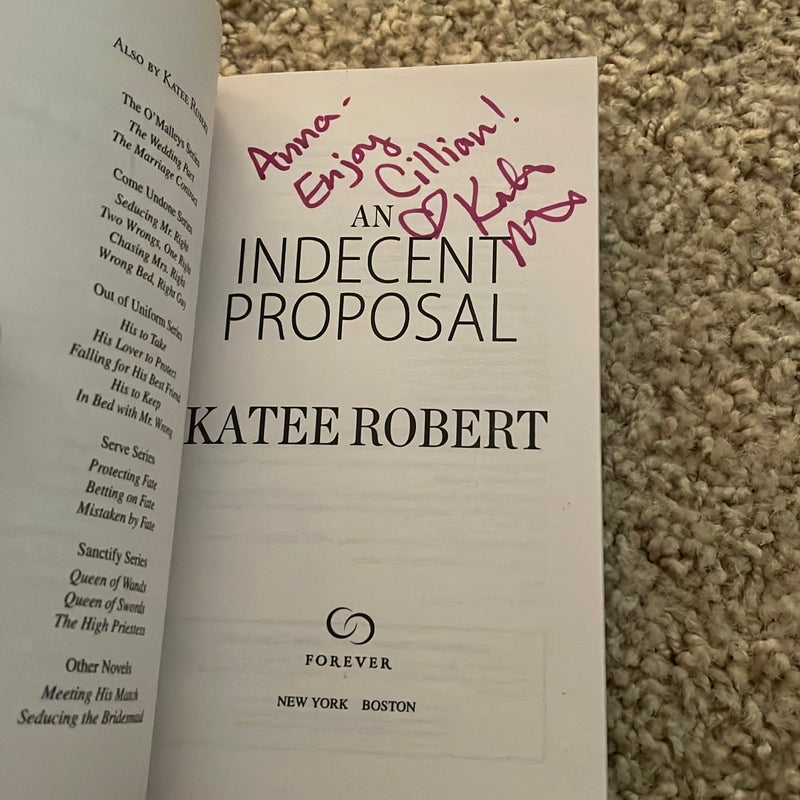 An Indecent Proposal