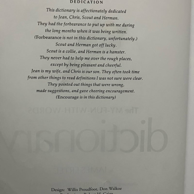 My Fun With Words Dictionary, Book 1: A-K by James Ertel, Hardcover | Pangobooks