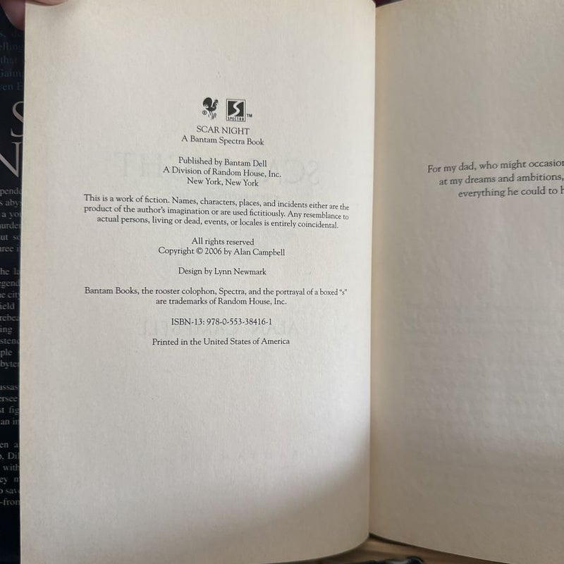 Scar Night by Alan Campbell, Hardcover | Pangobooks