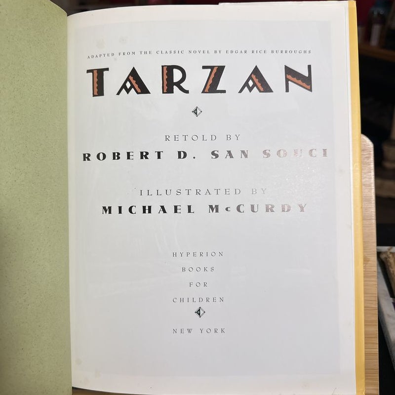 Tarzan by Robert D. San Souci, Hardcover | Pangobooks