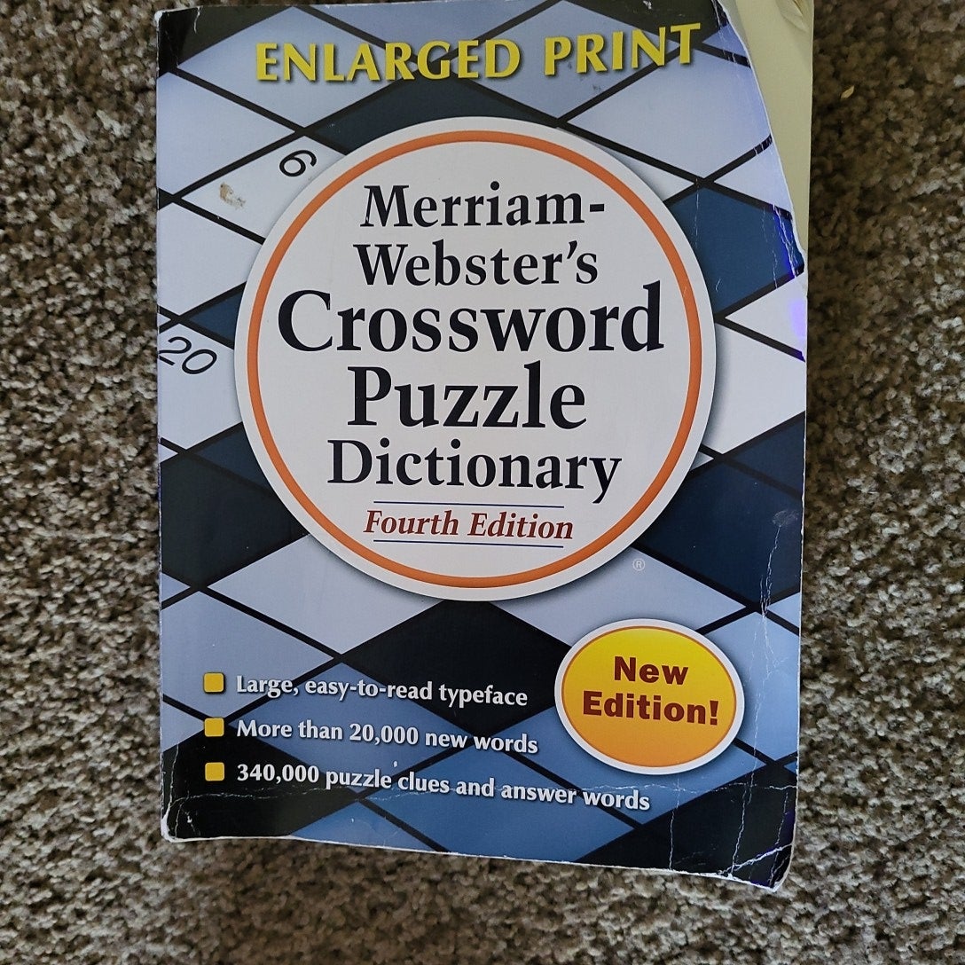 Merriam Webster Crossword Dictionary Enlarged 4 Edition by Merriam-Webster