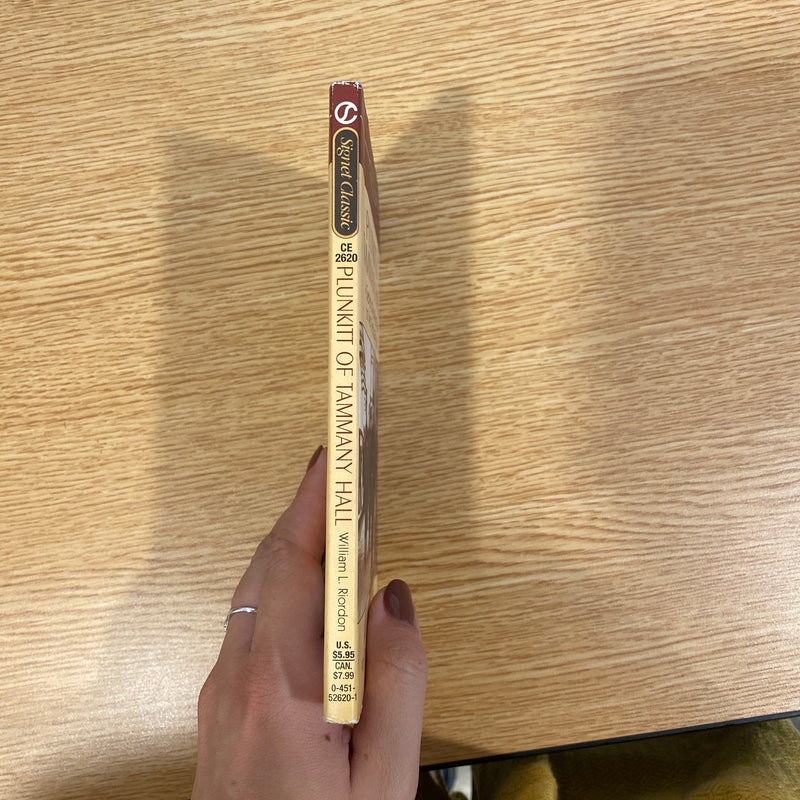 Plunkitt of Tammany Hall