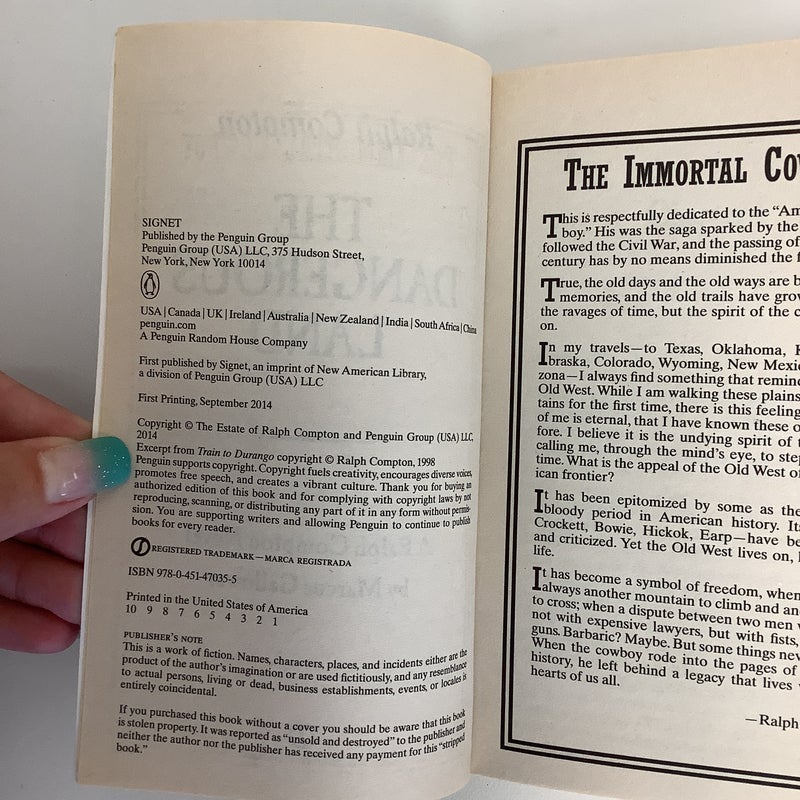 Ralph Compton the Dangerous Land by Marcus Galloway, Paperback | Pangobooks