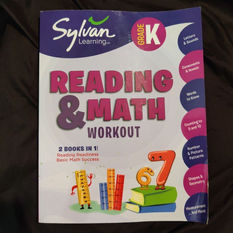 Kindergarten Reading and Math Workout by Sylvan Learning, Paperback ...