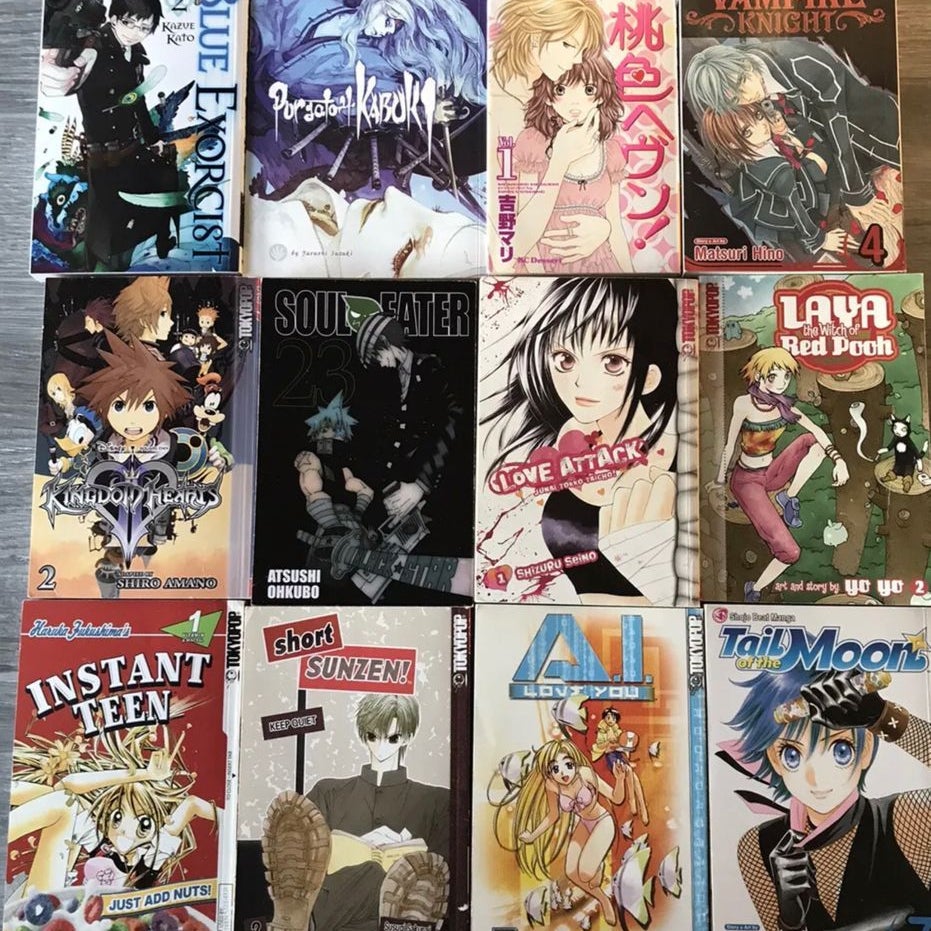 Lot Of (12) Anime Manga Book Lot: Shojo Beat, TOKYO POP ~ Purgatory ...