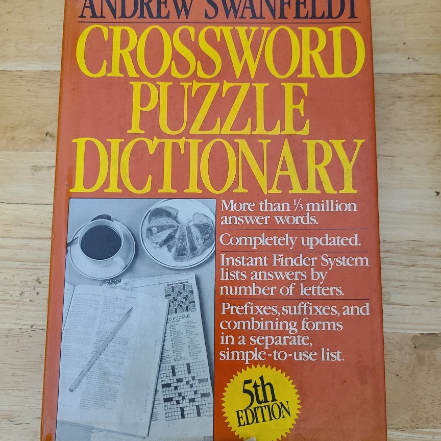 Crossword Puzzle Dictionary by Andrew Swanfeldt