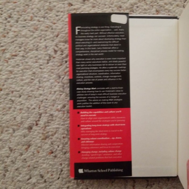 Making Strategy Work by Lawrence G. Hrebiniak, Hardcover | Pango Books
