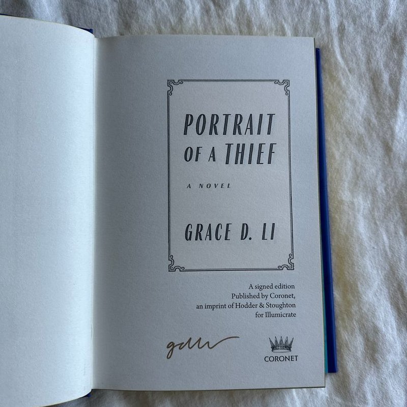 Portrait of A Thief by Grace D. Li, Hardcover | Pangobooks