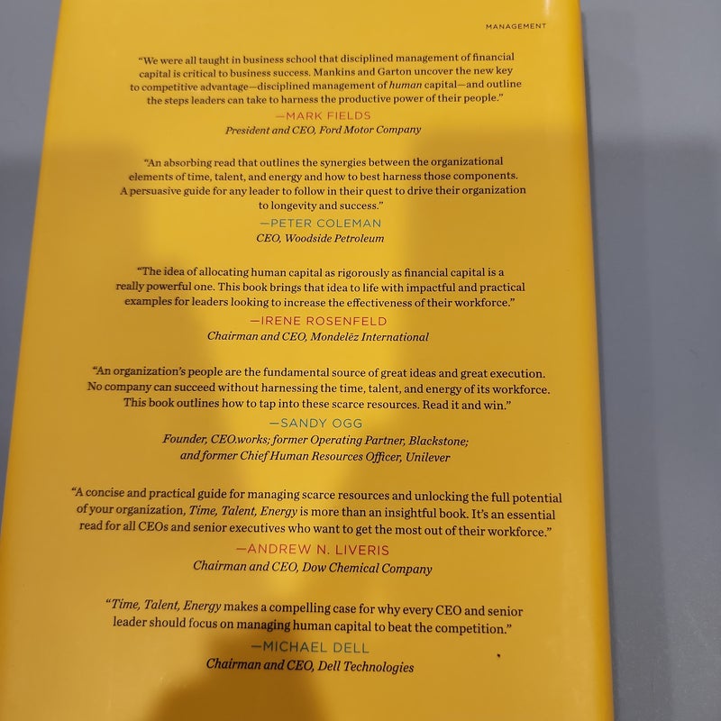 Time, Talent, Energy by Michael C. Mankins, Eric Garton