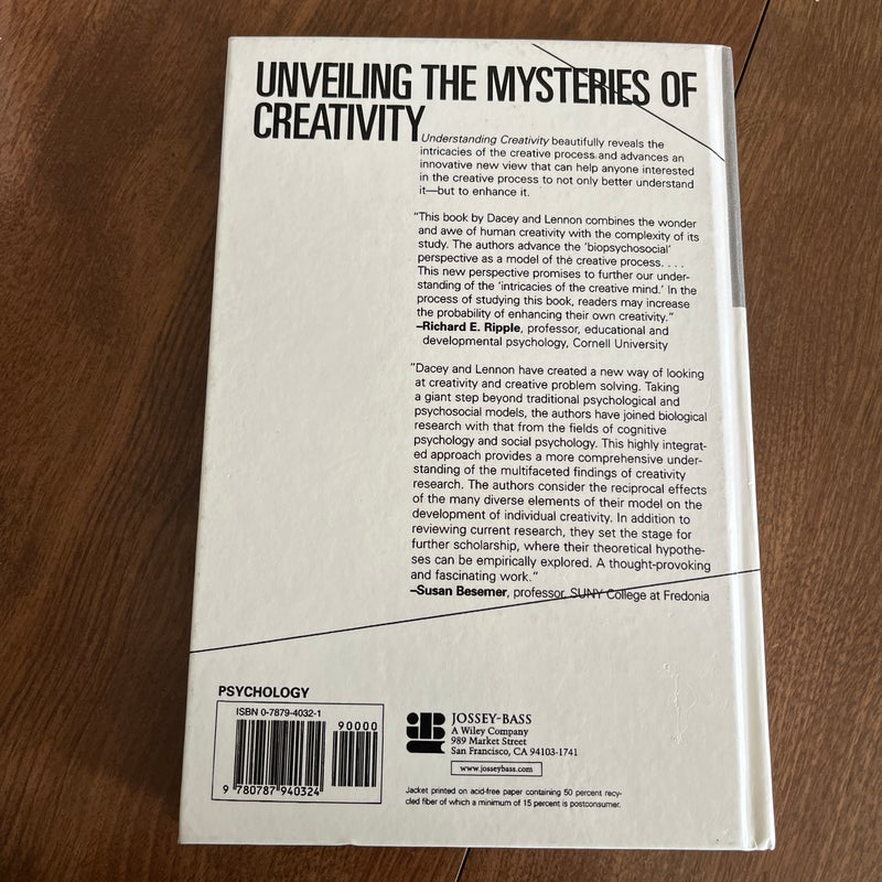 Understanding Creativity by John S. Dacey, Hardcover | Pangobooks