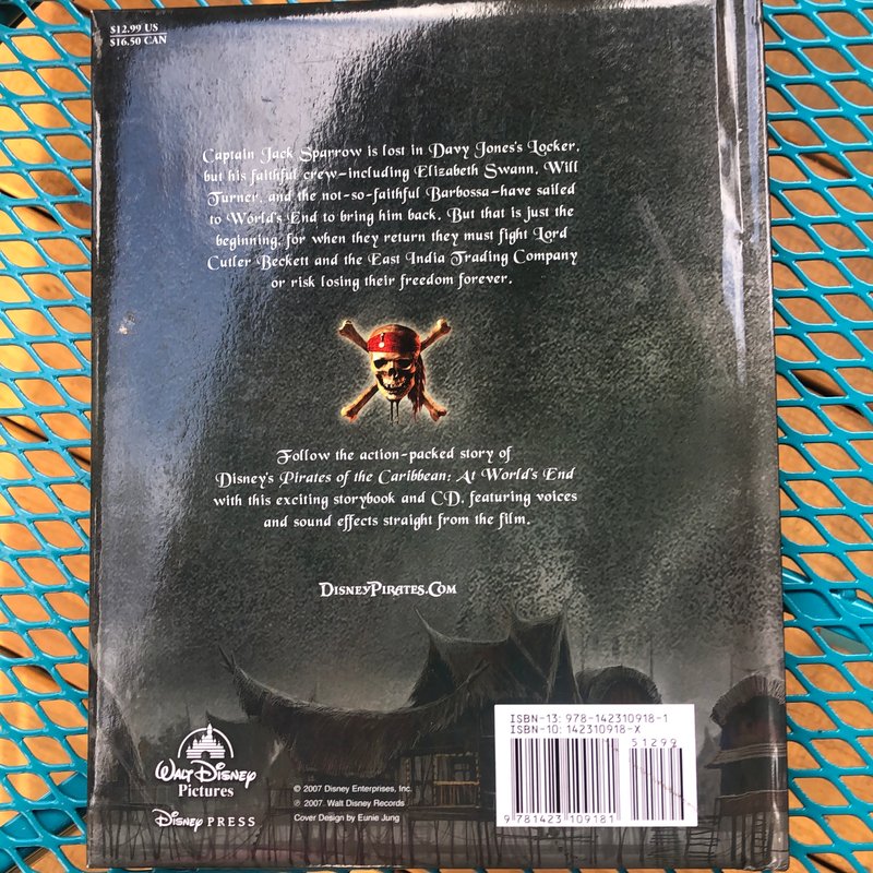Pirates of the Caribbean: at World's End Story Book and CD by Disney ...