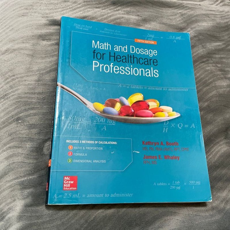 Math and Dosage Calculations for Healthcare Professionals by Kathryn A ...