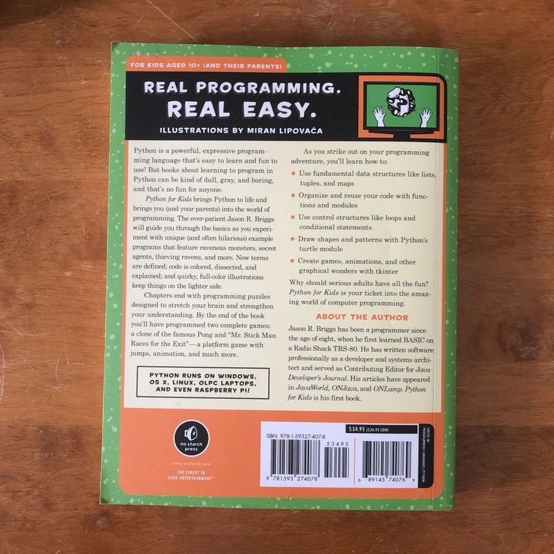 Python for Kids by Jason R. Briggs, Paperback | Pangobooks