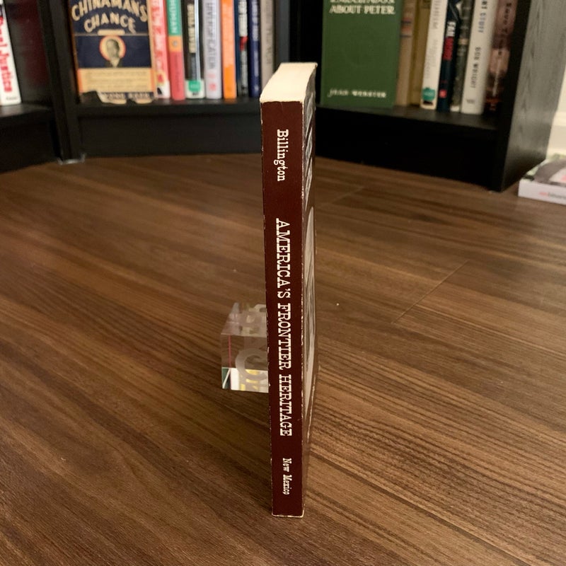 America's Frontier Heritage by Ray Allen Billington