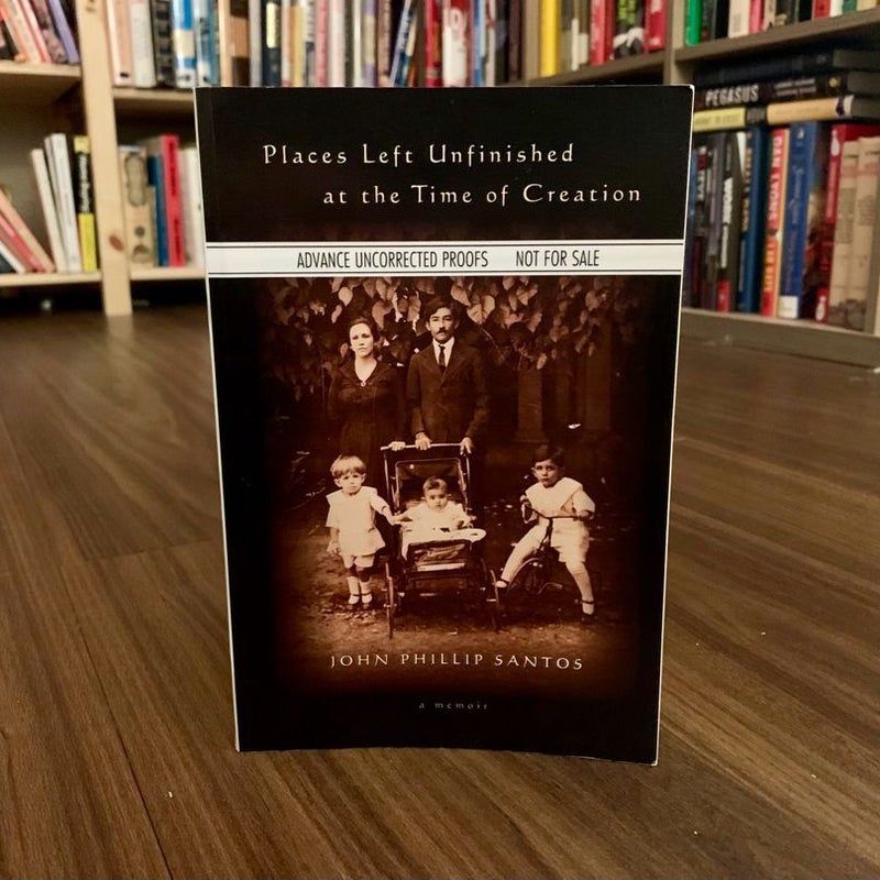 Places Left Unfinished at the Time of Creation