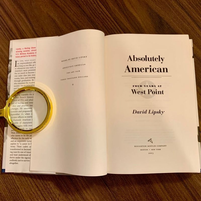 Absolutely American by David Lipsky