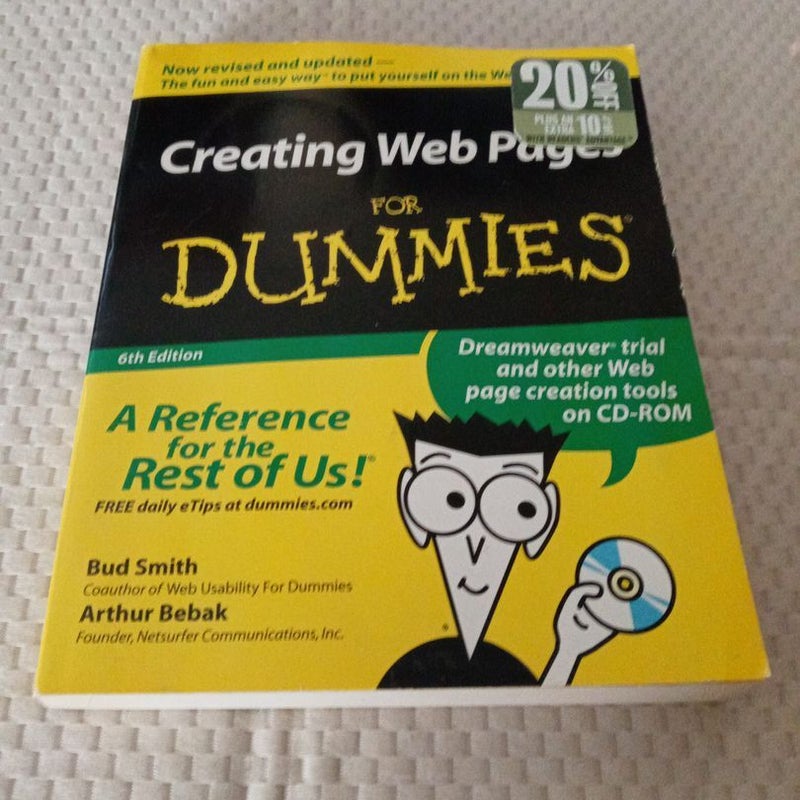 Creating Web Pages for Dummies by Bud Smith, Arthur Bebak