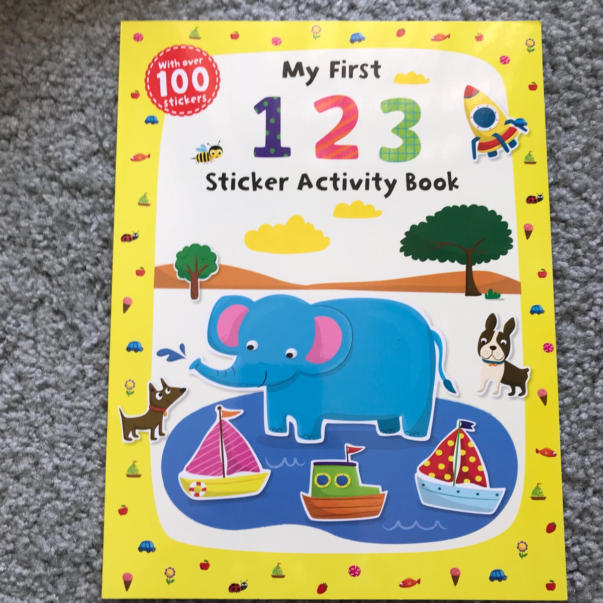My First 1 2 3 Sticker Activity Book by Jannie Ho