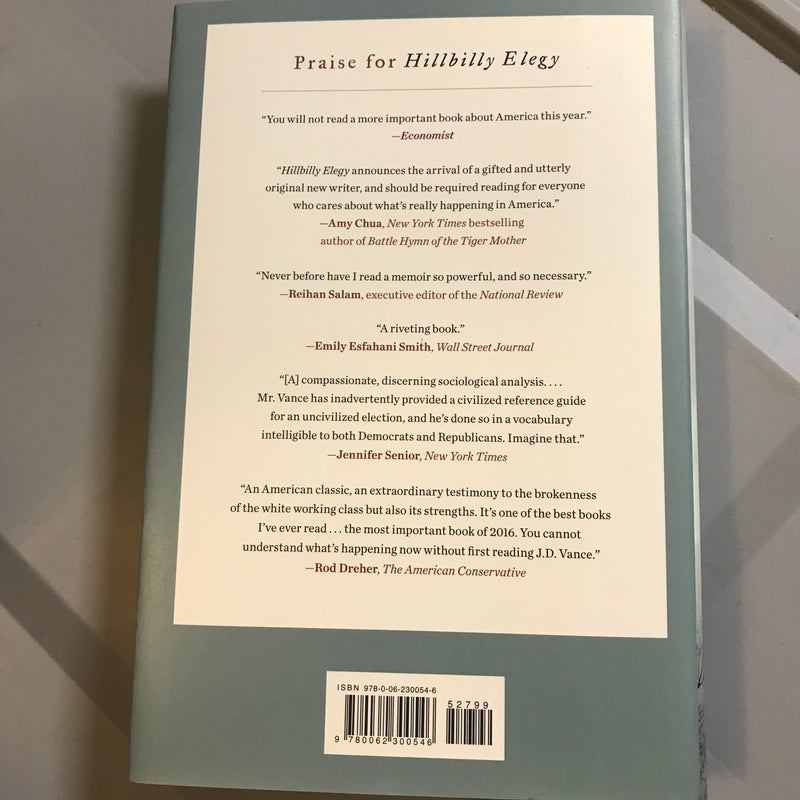 Hillbilly Elegy by J. D. Vance, Hardcover | Pangobooks