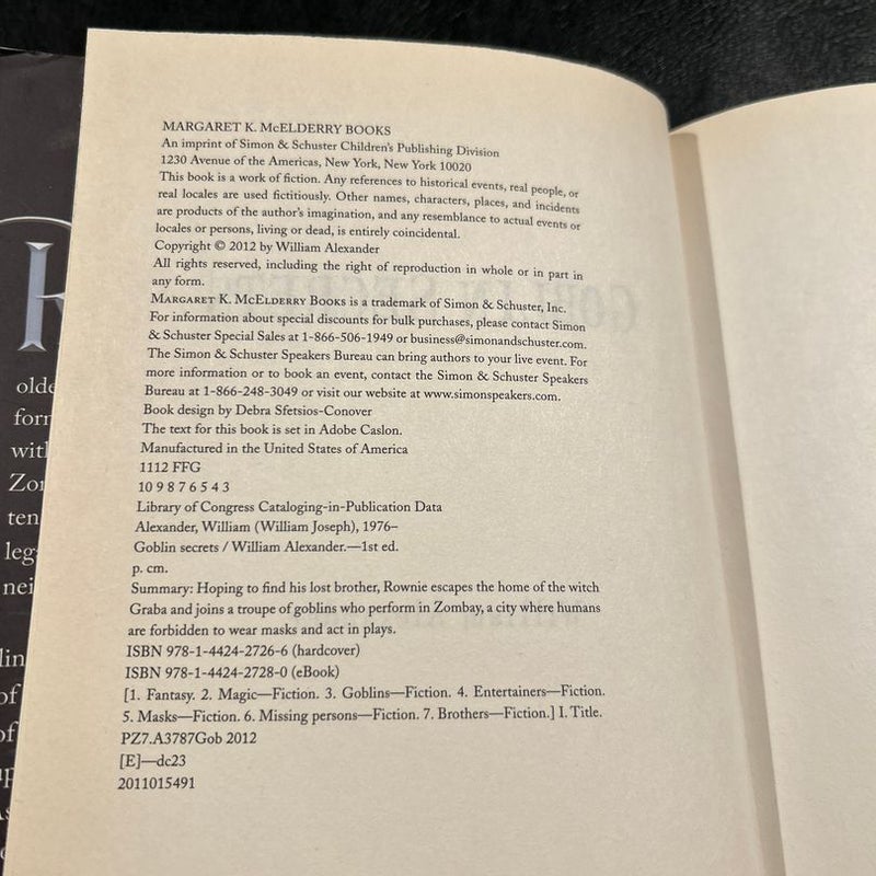 Goblin Secrets by William Alexander