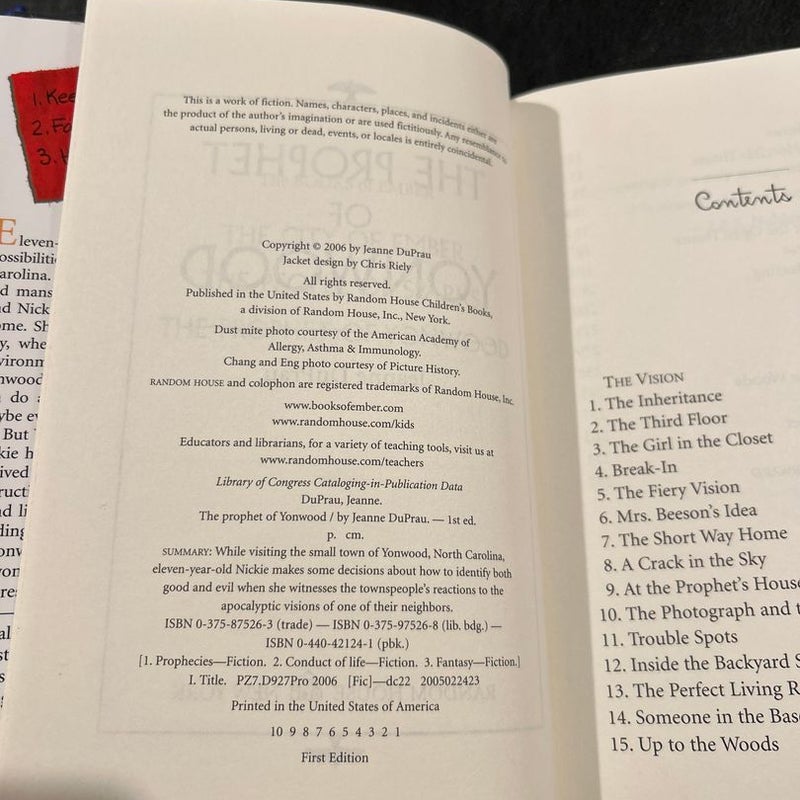 The Prophet of Yonwood by Jeanne DuPrau, Hardcover | Pangobooks