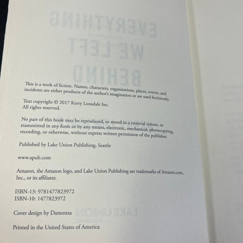 Everything We Left Behind by Kerry Lonsdale, Paperback | Pangobooks