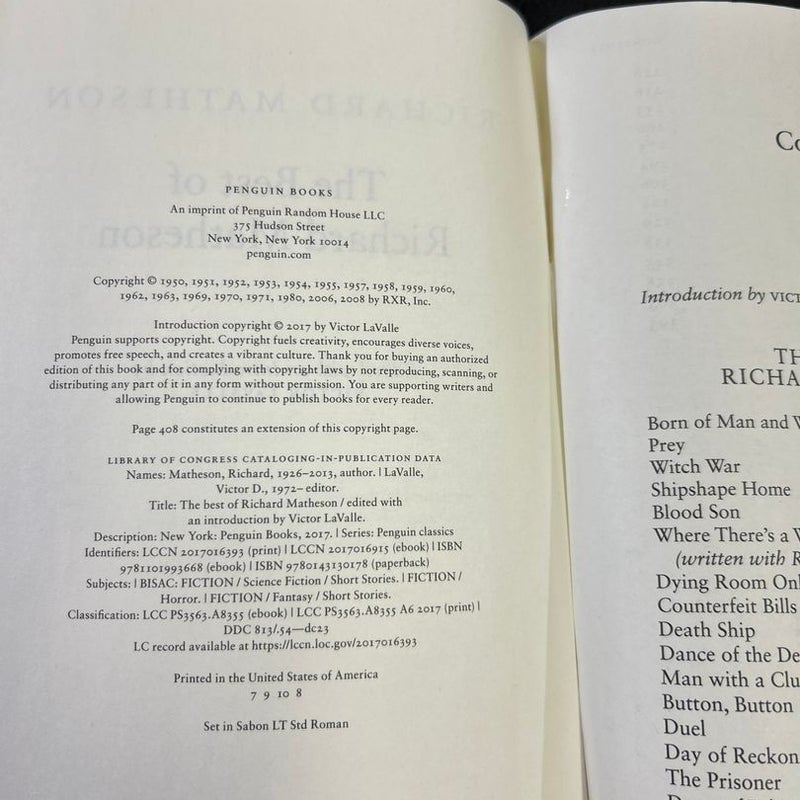 The Best of Richard Matheson