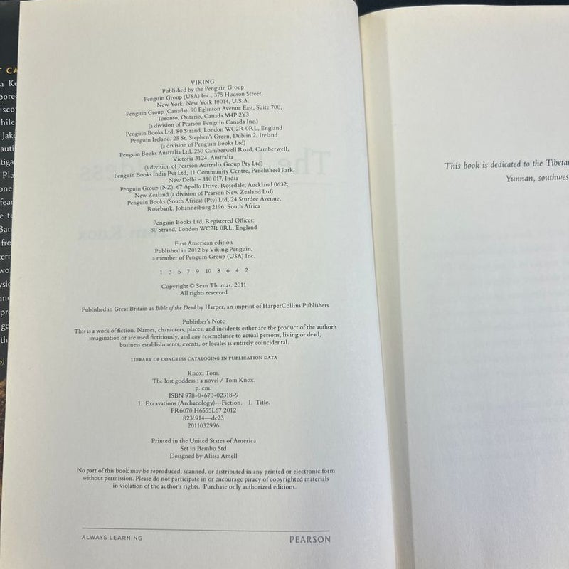 The Lost Goddess by Tom Knox