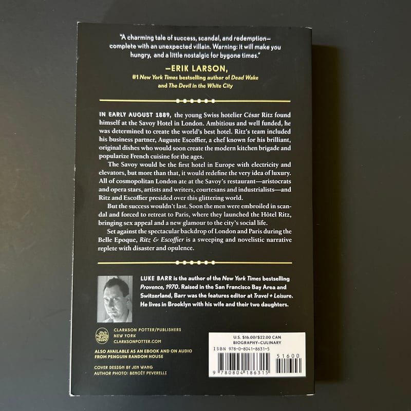 Ritz and Escoffier by Luke Barr, Paperback | Pangobooks