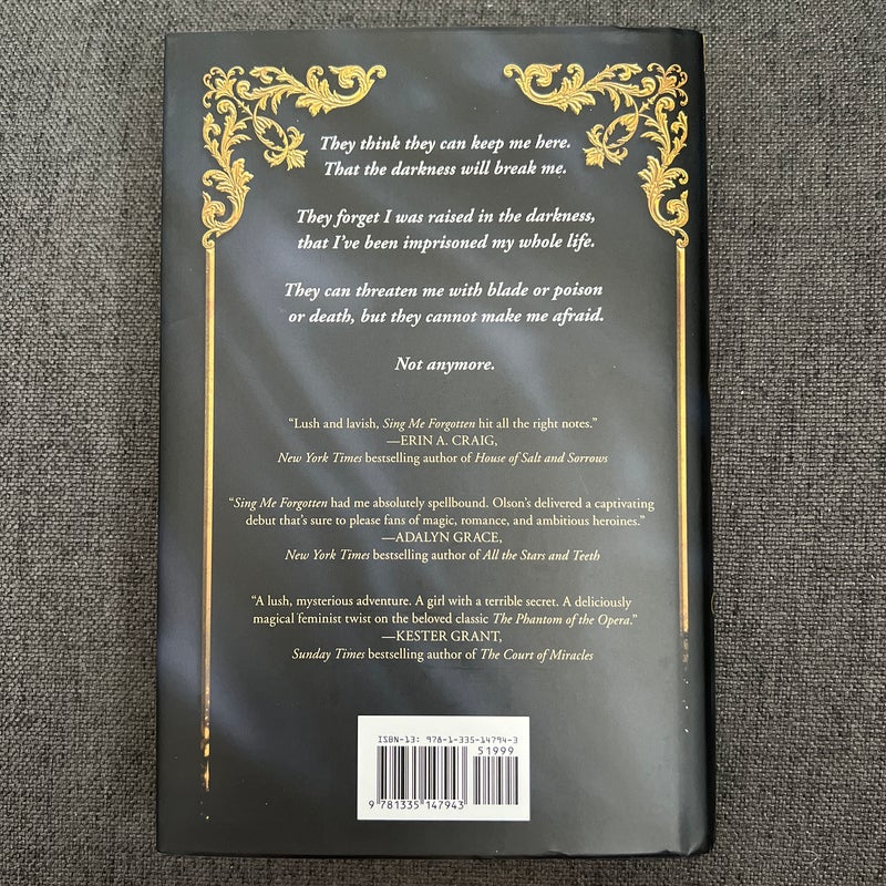 SIGNED Sing Me Forgotten by Jessica S. Olson, Hardcover | Pangobooks