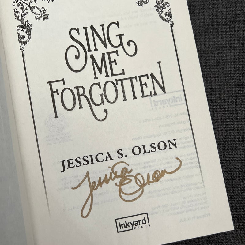 SIGNED Sing Me Forgotten by Jessica S. Olson, Hardcover | Pangobooks