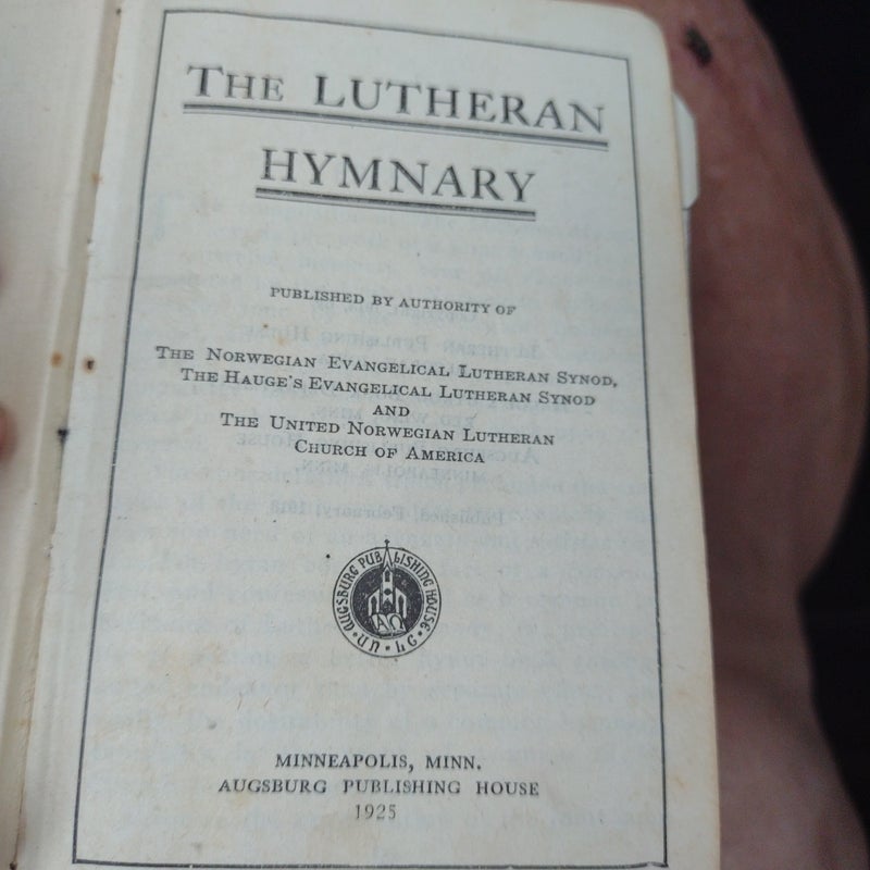 Lutheran Hymnal by United Norweign Lutheran Church of America ...