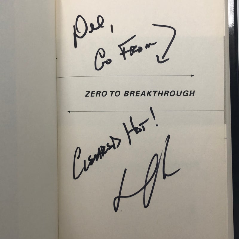 Zero to Breakthrough by Vernice Armour, Hardcover | Pangobooks