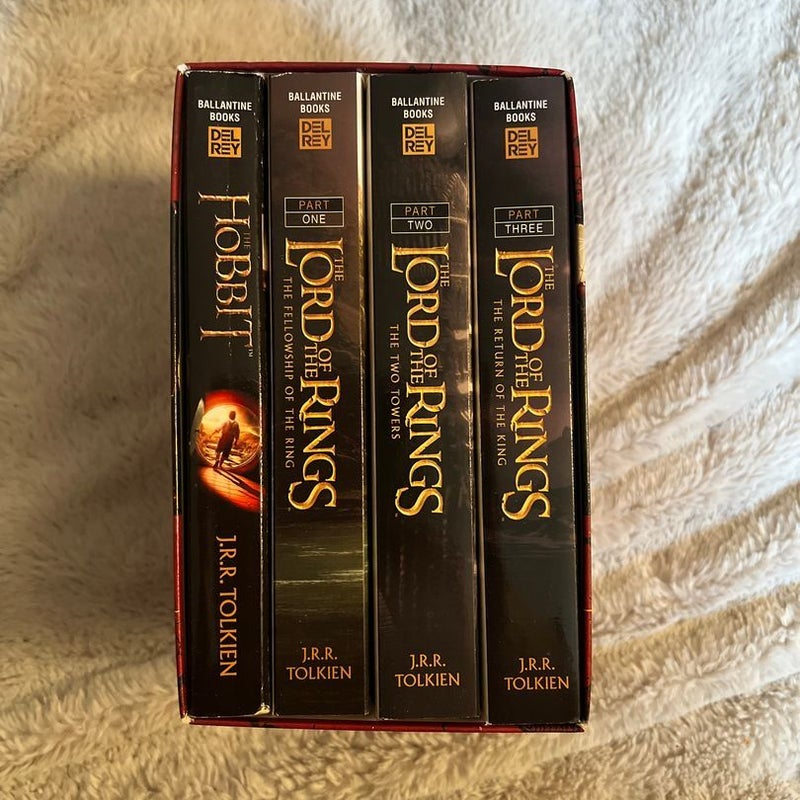 J. R. R. Tolkien 4-Book Boxed Set: the Hobbit and the Lord of the Rings ...