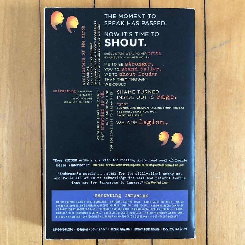 Shout (Advance Reader Copy) by Laurie Halse Anderson, Paperback ...