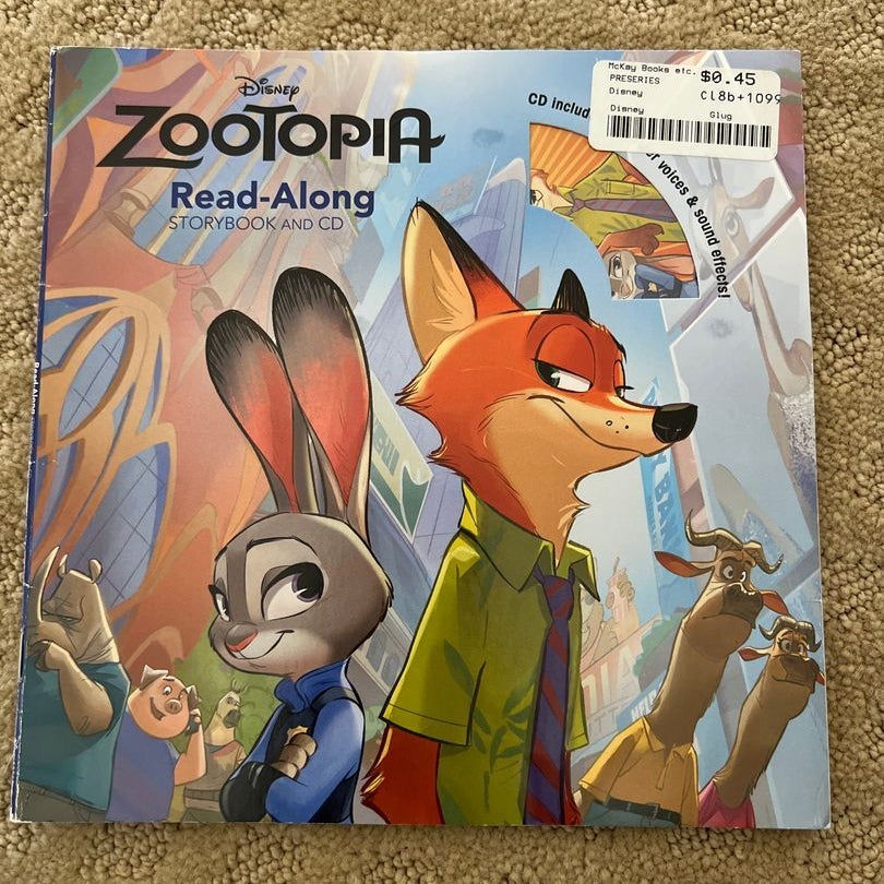 Zootopia Read-Along Storybook and CD by Disney Books