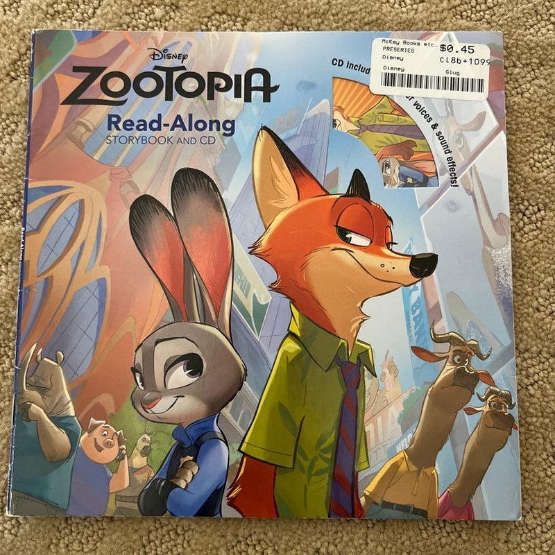 Zootopia Read-Along Storybook and CD by Disney Books