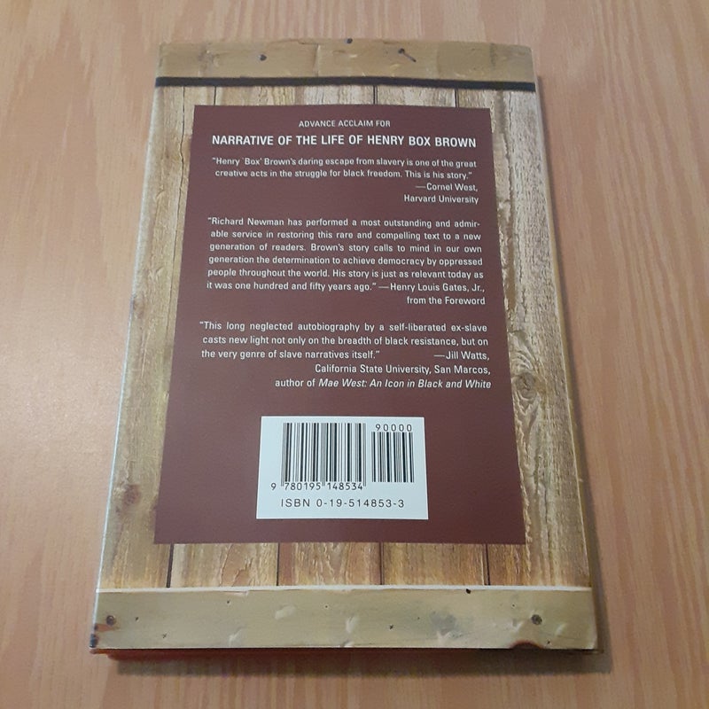 Narrative of the Life of Henry Box Brown by Henry Box Brown; Richard ...
